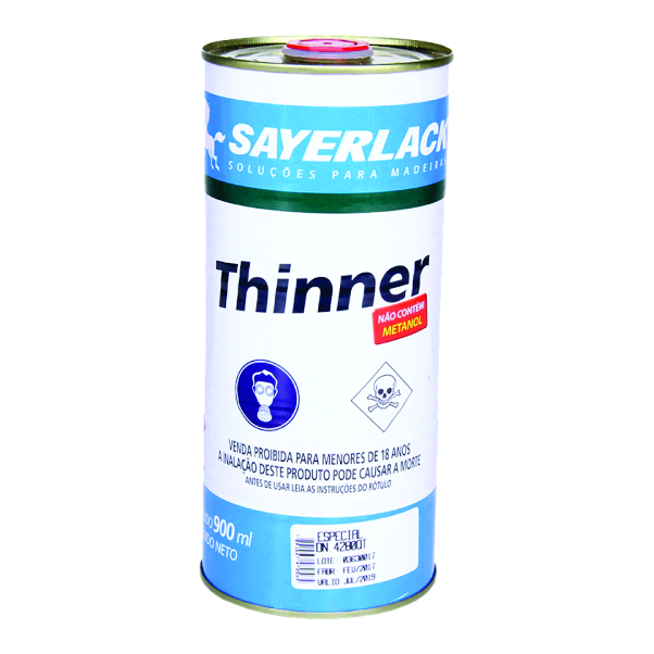 Vernizes e Solventes: Thinner 900ml Sayerlack